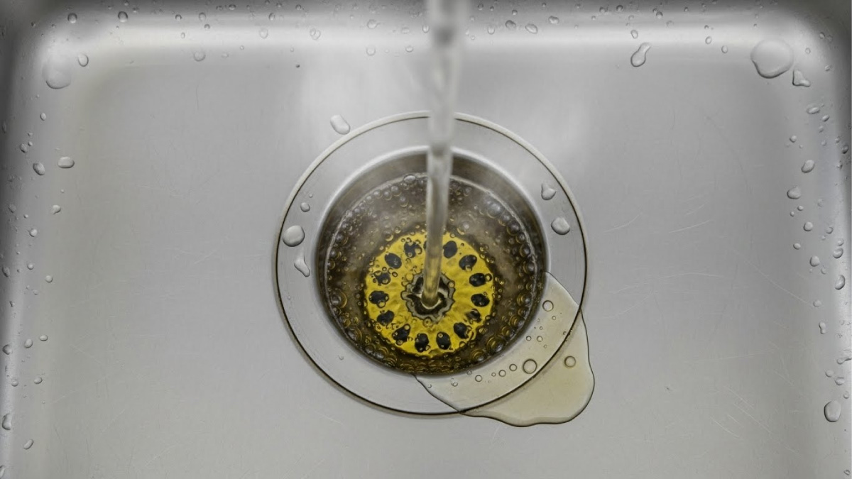Can You Pour Grease Down the Drain With Hot Water? | Hockers